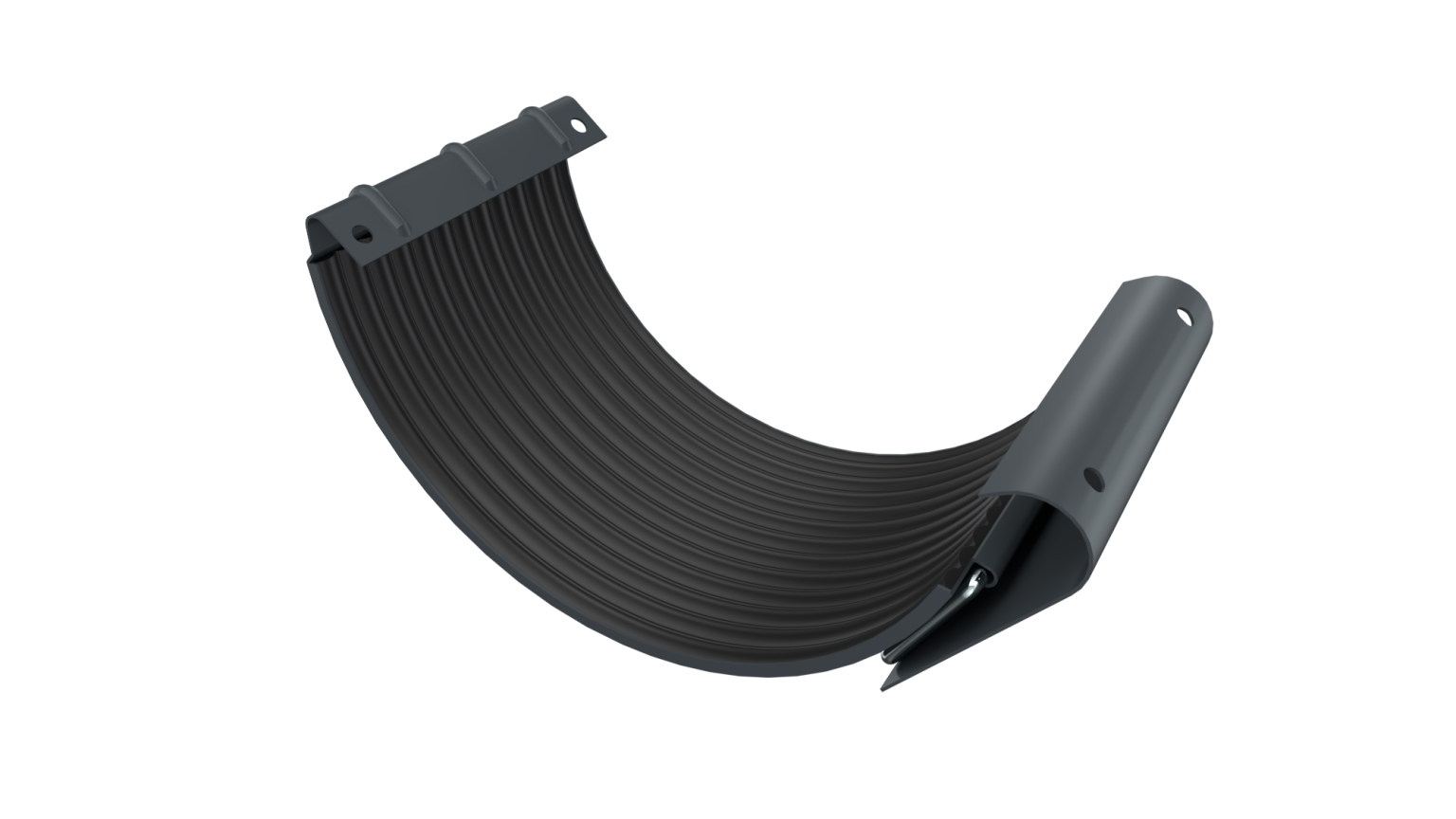 Verzinkt stalen goot-verbindingsstuk, antraciet, goot type 125/88 mm ...